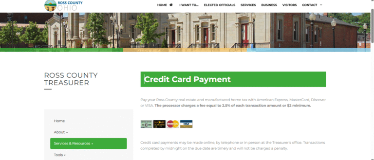 How to Pay Property Taxes in Ross County